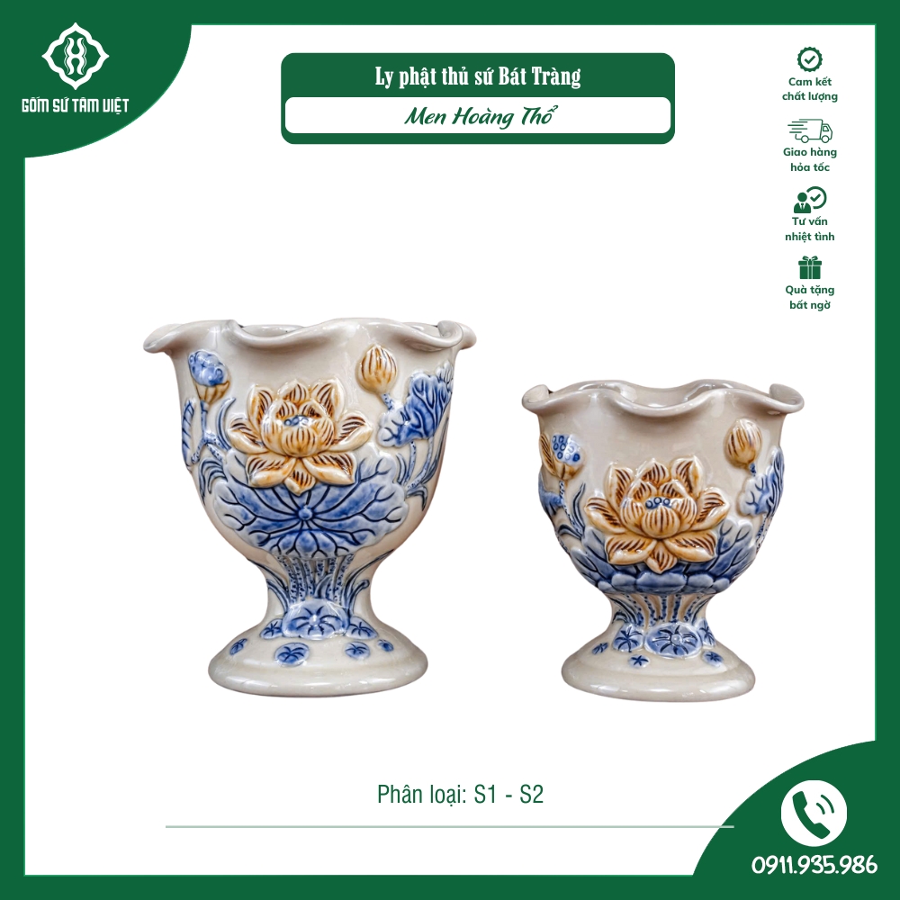 Bộ Sưu Tập 10 Cốc Phật Thủ Gốm Sứ Bát Tràng Đẹp Nhất 2025